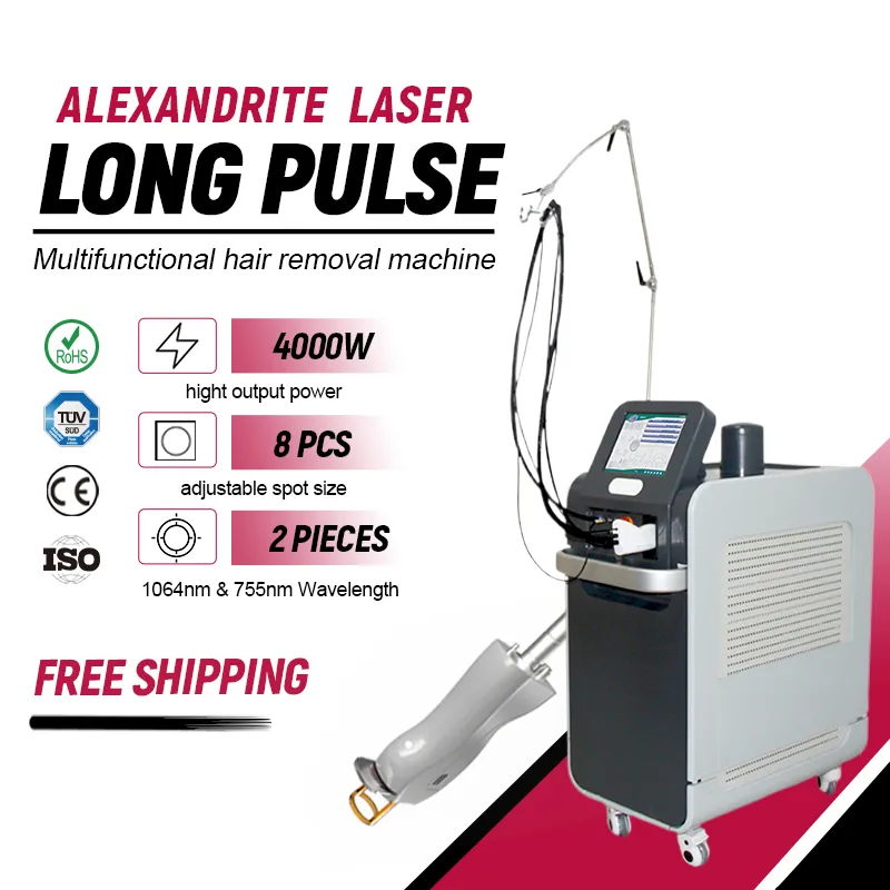 Alex Alexandrite Laser 755 ND YAG 1064 Long Pulse Laser Removal Machine ...