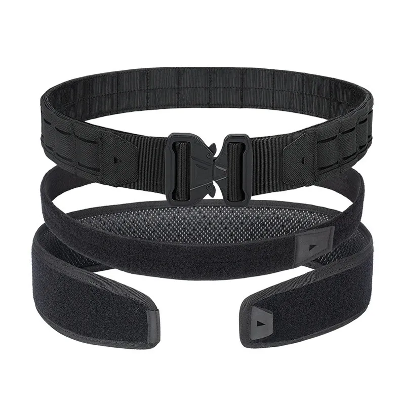 Black Tactical Belt KRYDEX Tactical Belt 1.75 Heavy Rigger Duty Belt ...