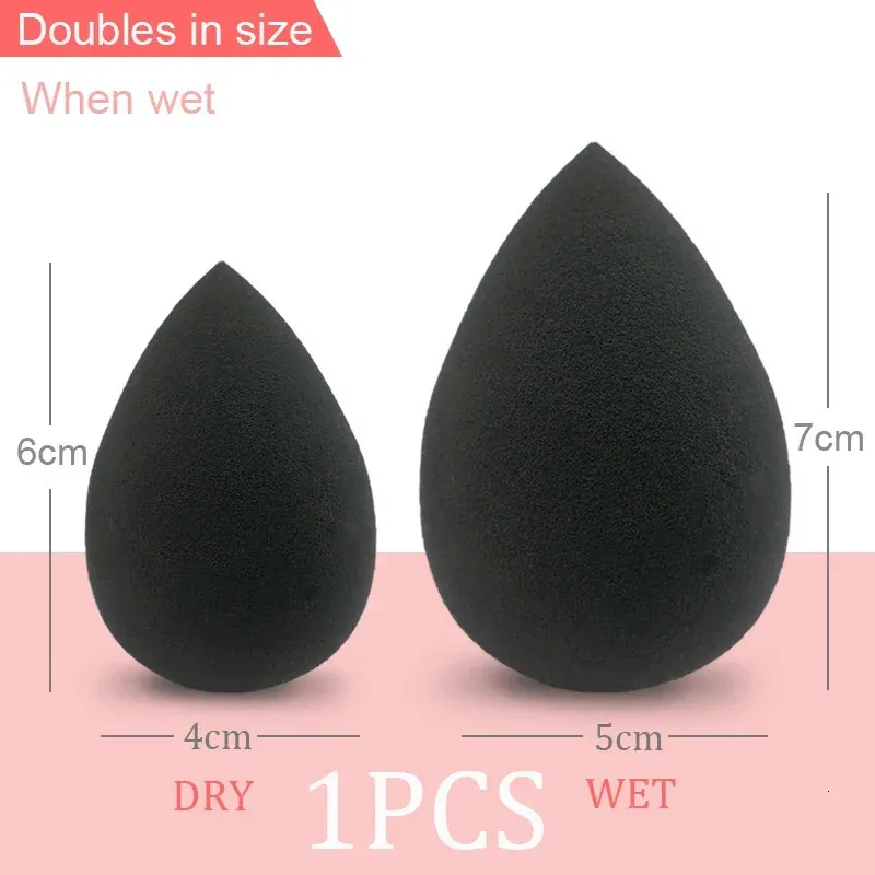 Black Makeup Applicator Cosmetic Blending Sponge Soft Powder Blender ...
