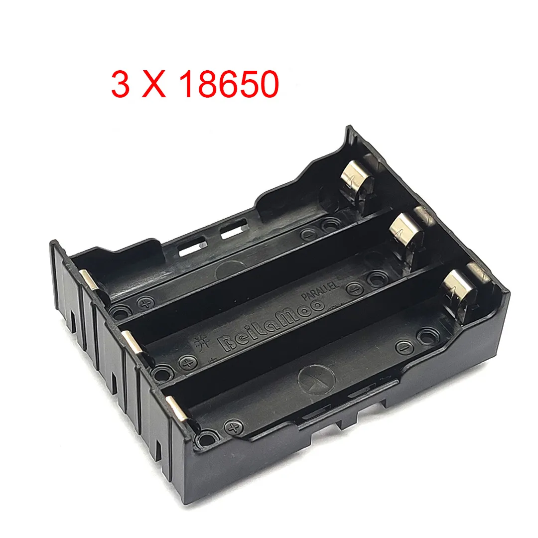 18650 Battery Case Holder Storage Box: 1-4 Slots, DIY Hard Pin ...