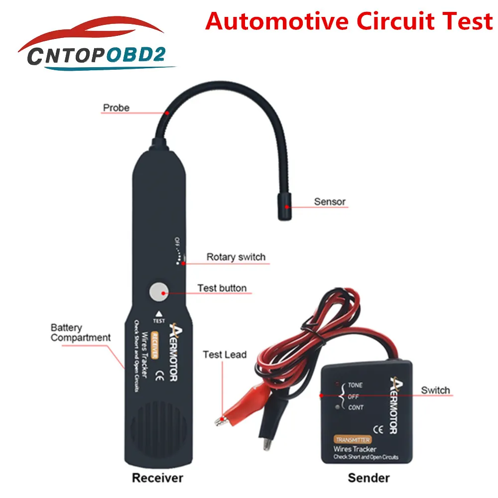 Car Automotive Short Circuit Cable Tracker Open Wire Finder 6-42V Car ...