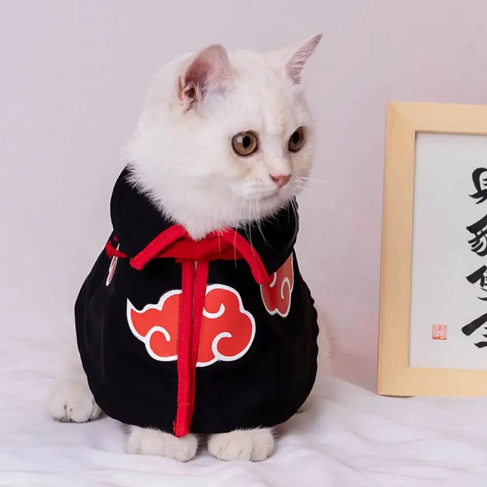 Akatsuki Pet Costume - Funny Cat Cloak, Cosplay Dog Outfit, Halloween ...