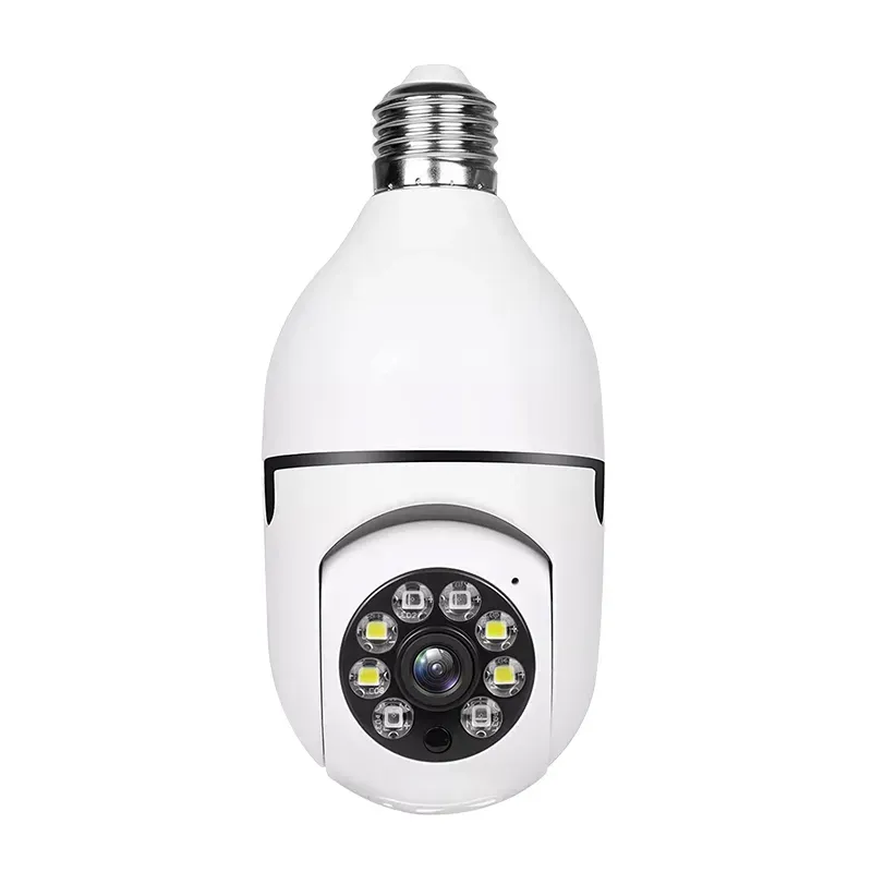 Indoor Night Vision Security Camera: 1080P A6 E27 Bulb Surveillance ...
