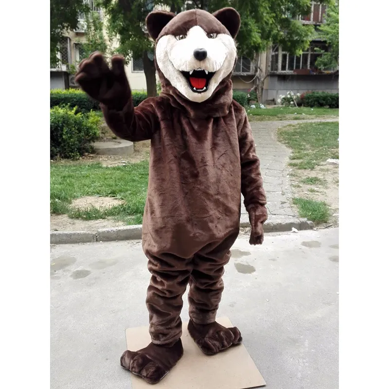 Brown Grizzly Bear Mascot Costume Customizable Anime Theme Outfit For ...