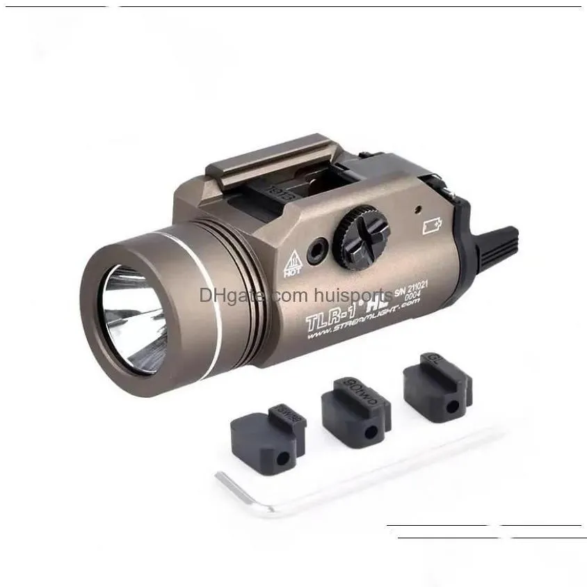 Tactical Stream Light TR Tlr 1 Lanterna Torch Darknet Airsoft Strobe Flashlight 1000 Lumens LED ...