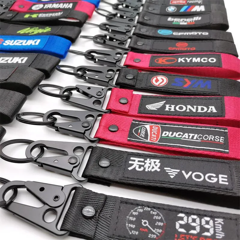Yamaha Motorcycle Culture Keychain Embroidered Fabric Pendant, Car ...