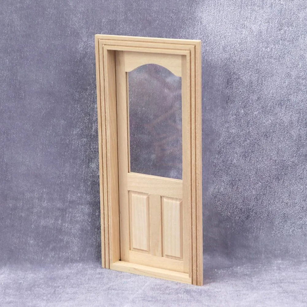 Dollhouse Door: Compact Wood Decorative Miniature Fairy Door Model for ...