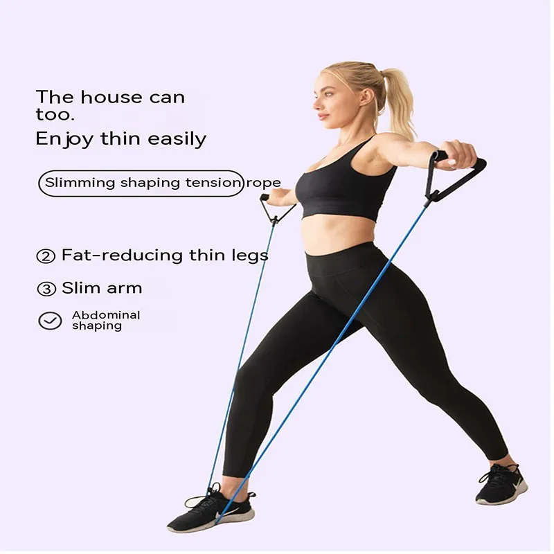 Exercise tension rope for indoor fitness and outdoor sports activities ...