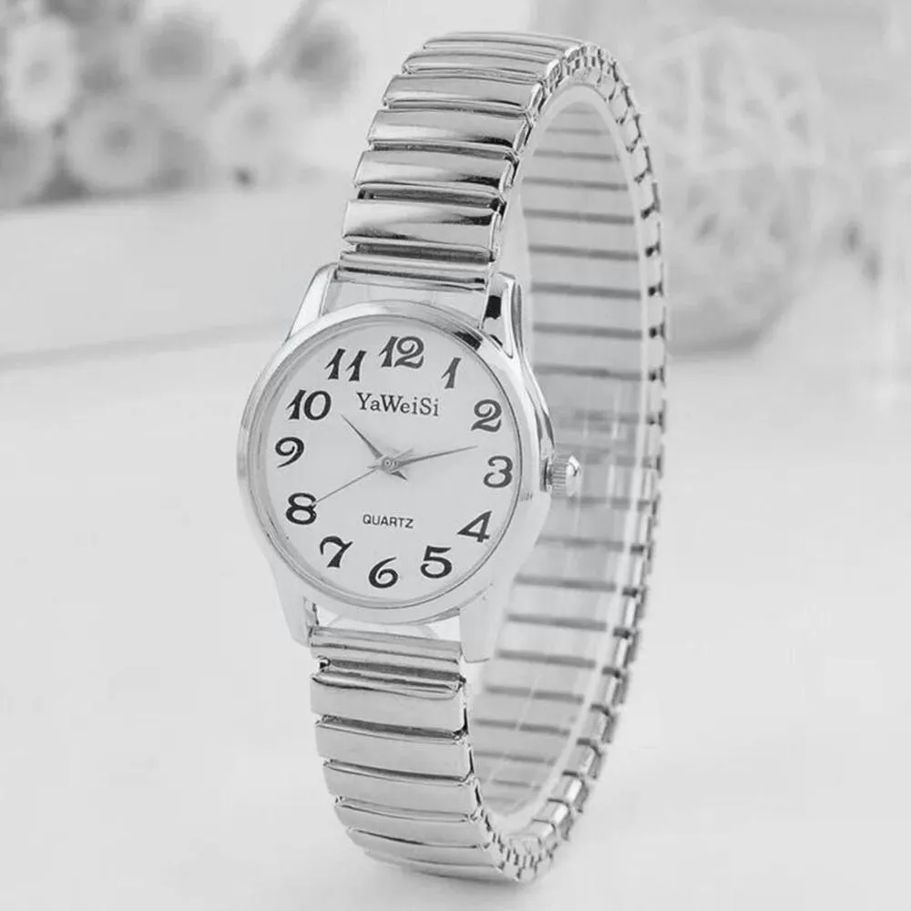 P0v7 Elastic Band Quartz Watch Expandable Stretch... From Ddmycrazy ...