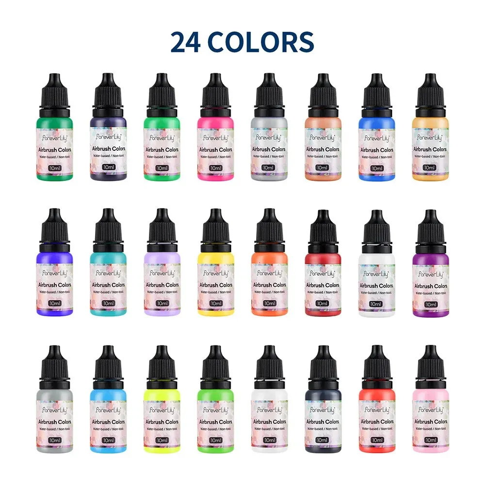 DHgate.com:Airbrush Nail Ink Polish in 10ML Bottles for Spray Painting ...