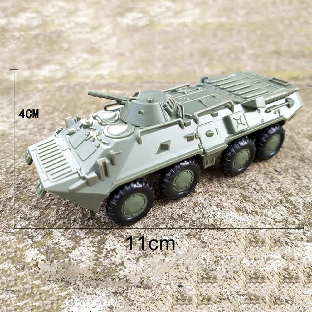 1/72 M35 Truck BTR 80 Cavalry Carrier Model Toys DIY Assembly Craft Kids Toy Model Militarial ...