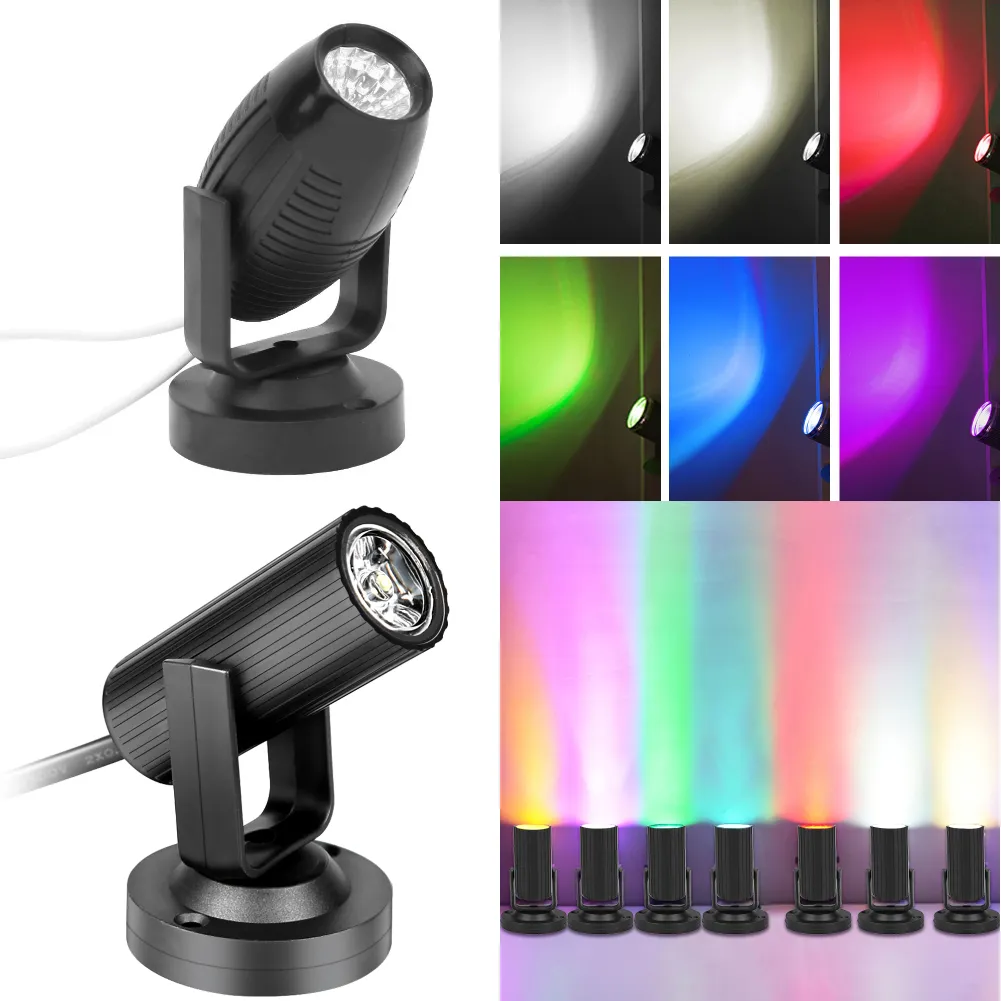 Rgb 1W Led Stage Spotlight, Lightweight Portable Lamp, 360° Soft ...