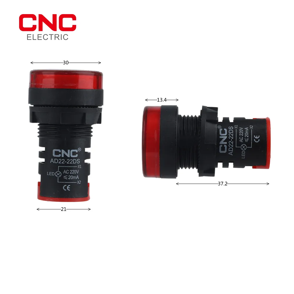 5-Color LED Signal Light, 30mm AC220V Indicator Lamp, Panel Mount Power ...