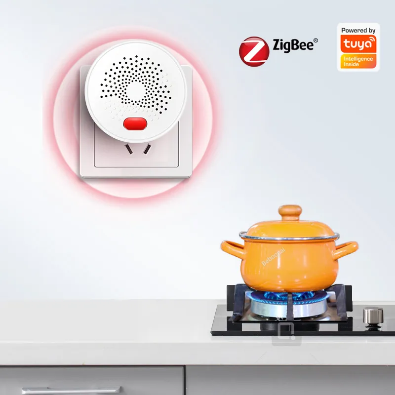 Smart Home Safety Tuya Wi-Fi/ZigBee Natural Gas Detector, Intelligent ...