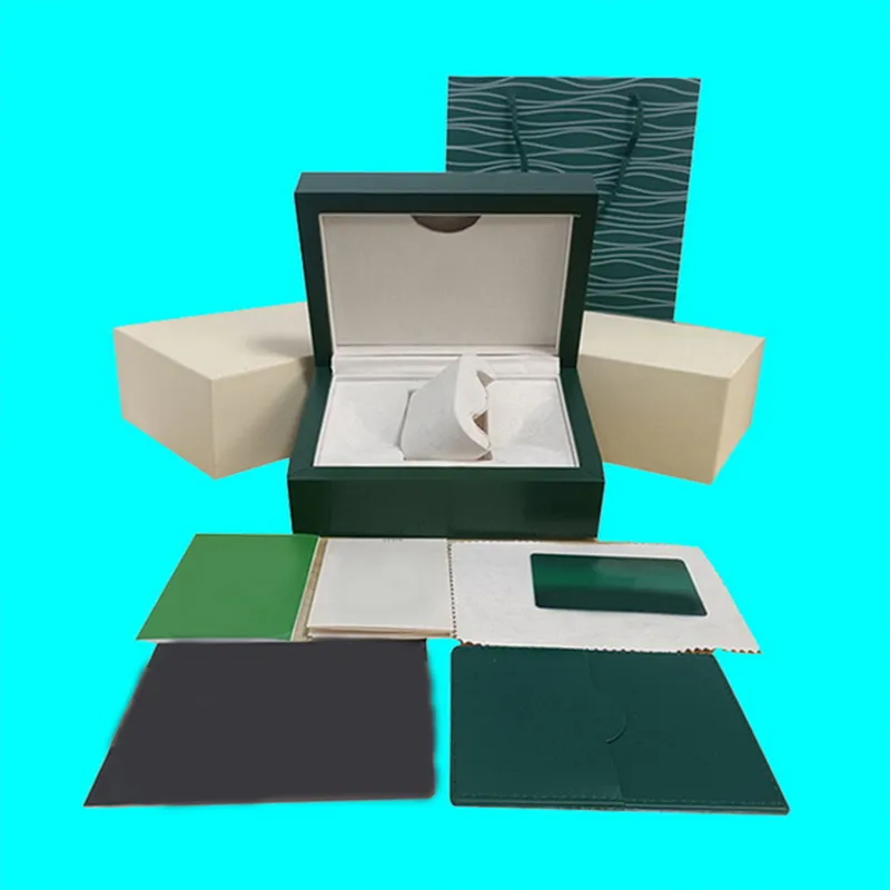 Green Luxury Watch Boxes: Original Inner and Outer Case for Men's and ...