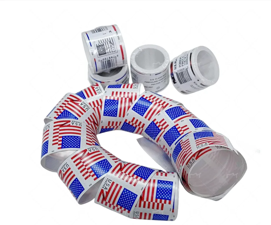 Postage Stamps U.S. Flag U.S. First Class Post Office Stamp Roll ...