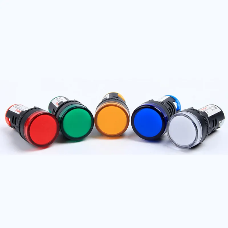 11w Led Lamp, 12V Led Indicator Light, 22mm Multi Color LED Signal Lamp ...