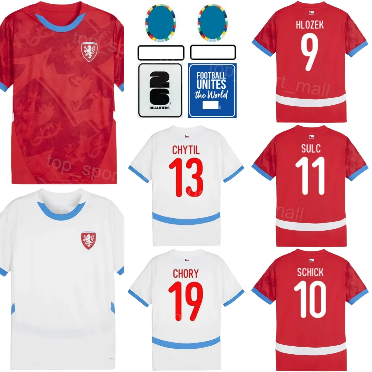 24 25 Euro Cup Czech Republic Soccer 12 David Doudera Jersey National ...