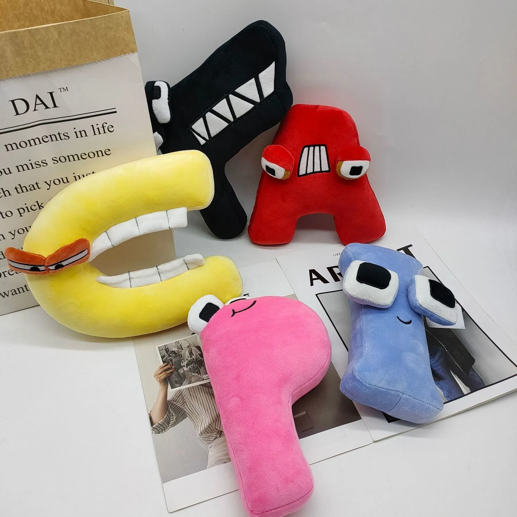 NEW Alphabet Lore Plush Toy A Z English Letter Stuffed Animal Plushie Doll Toy Gift For Kids ...
