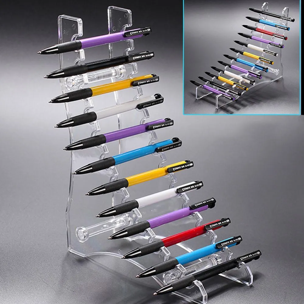 DHgate.com:Clear Acrylic Pen Holder Display Stand - 6/12 Slots ...