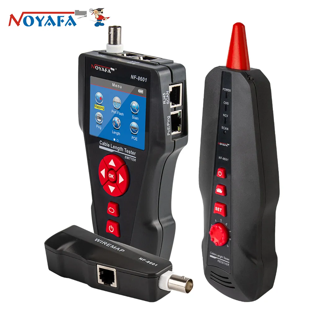 NOYAFA NF 8601 Network Cable Tester LCD Display Cable Tracker With PoE ...