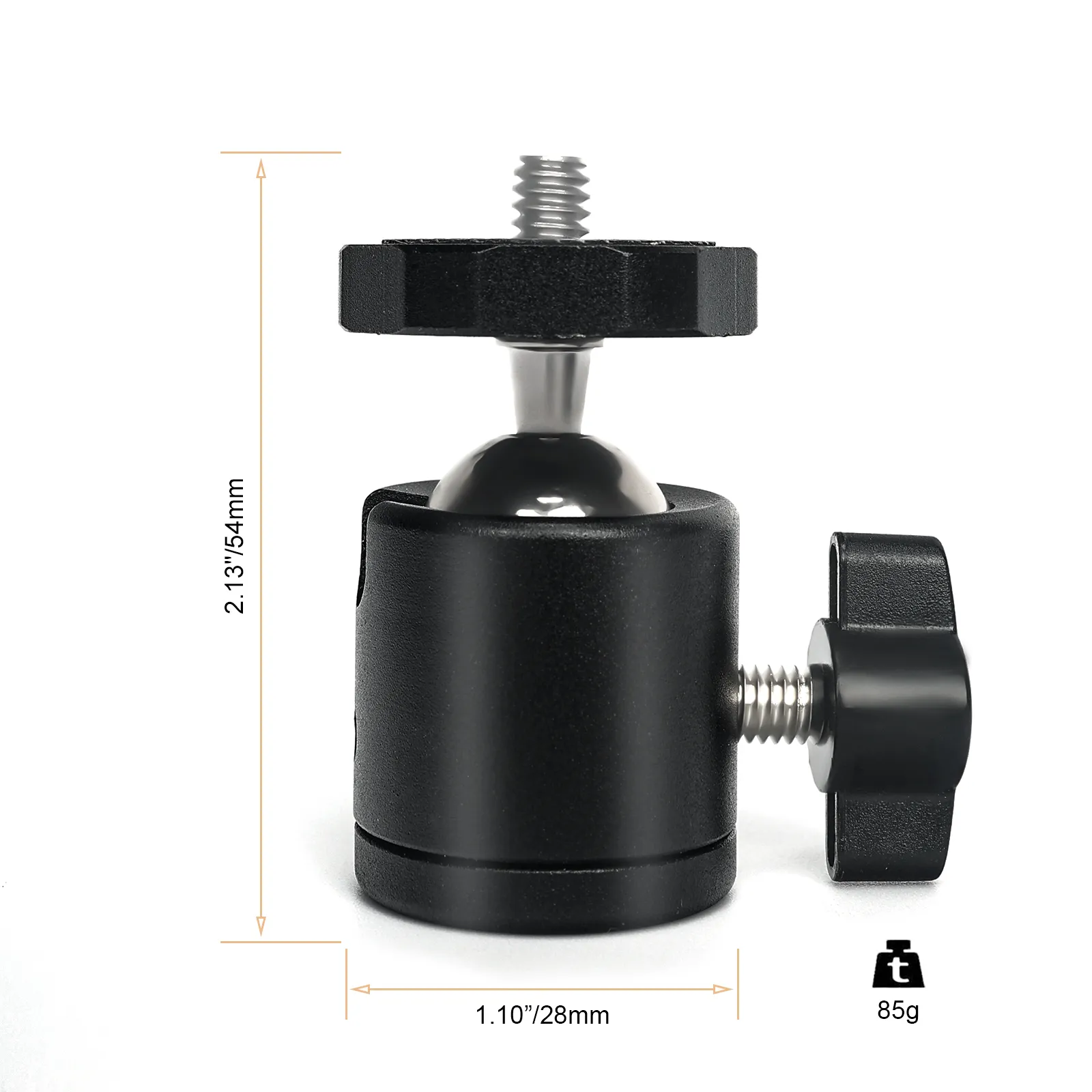 DHgate.com:Mini Ball Head: 360° Rotatable Universal Ball Head Mount ...