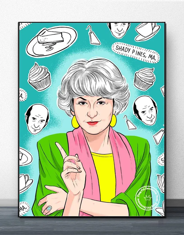The Golden Girls DIY Diamond Painting Kit: Iconic Betty White Mosaic ...