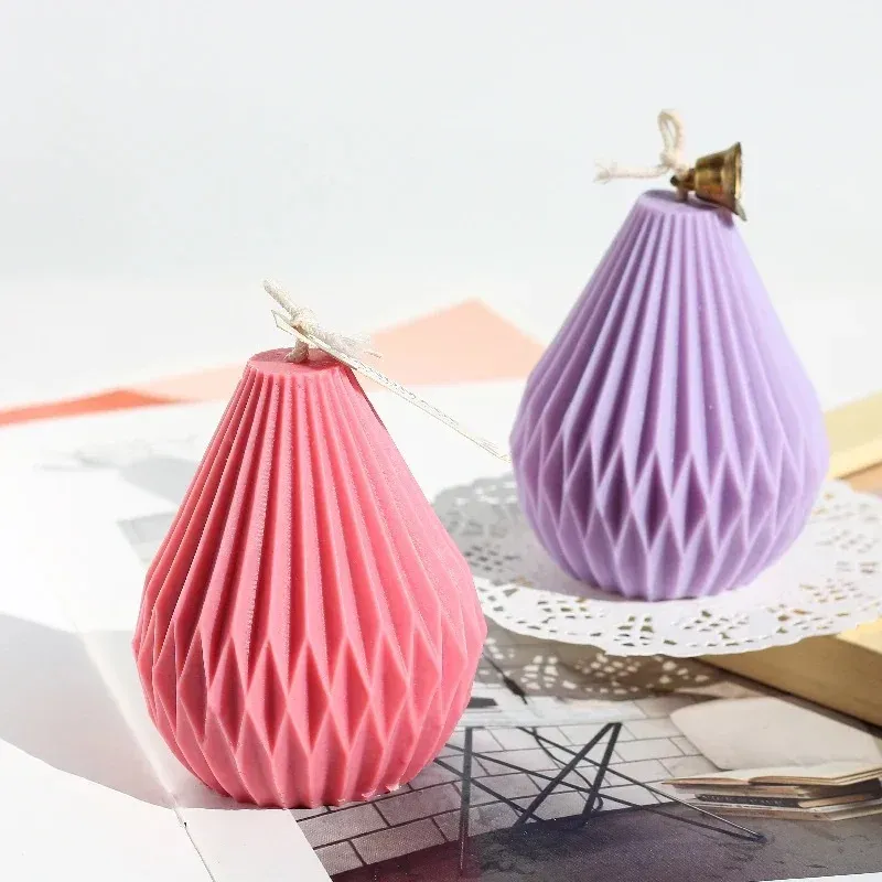 Pear Shaped 3D Silicone Mold for Candle, Cake, Chocolate, Resin Epoxy ...