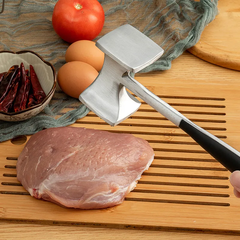 Meat Tenderizer Hammer with Comfortable-Grip Handle, Dual-Side ...