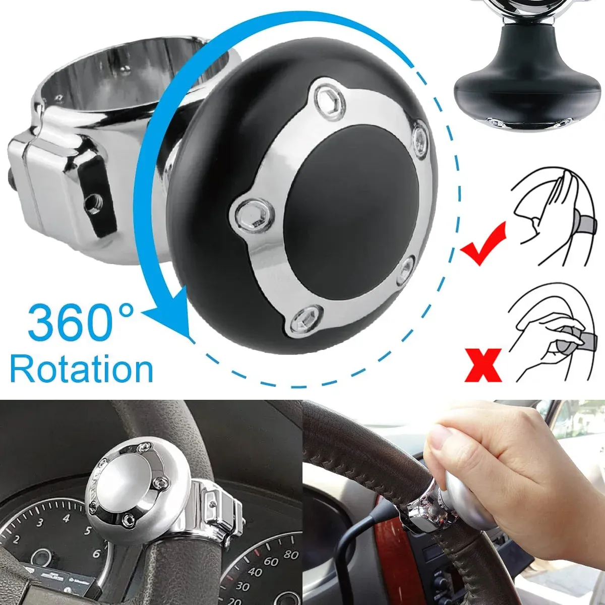 DHgate.com:Steering Wheel Spinner Knob - Universal Car Steering Wheel ...
