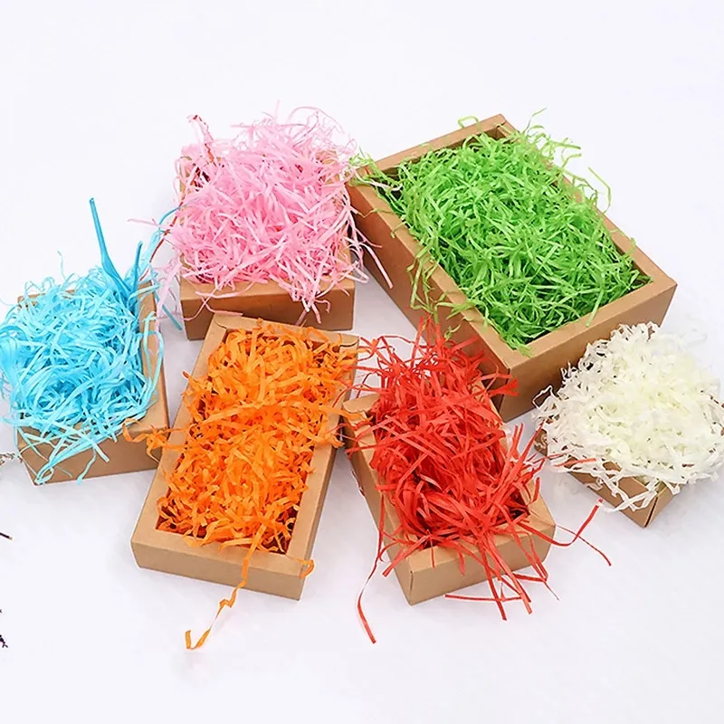 DHgate.com:2024Colorful Raffia Paper Fillings for DIY Wedding Gift ...