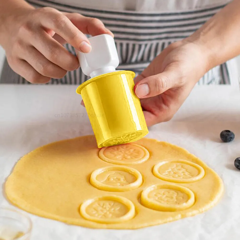 DHgate.com:6Pcs Silicone Cookie Stamps Set - Geometric Figure Cookie ...