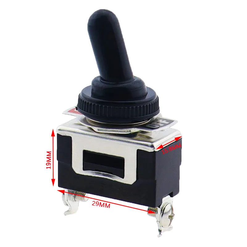Miniature On Off Small SPST Toggle Switch Heavy Duty Waterproof Cover ...