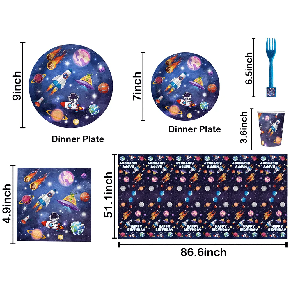 Solar System Party Supplies Outer Space Birthday Decorations Kit ...