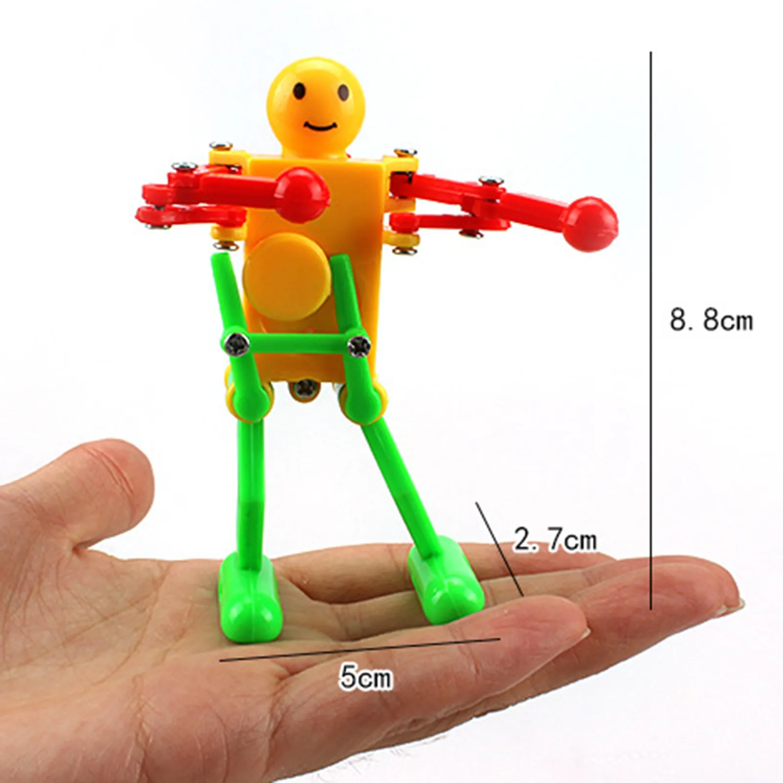 Wind Up Dancing Robot Toy - Colorful Clockwork Walker! Novelty Moving ...