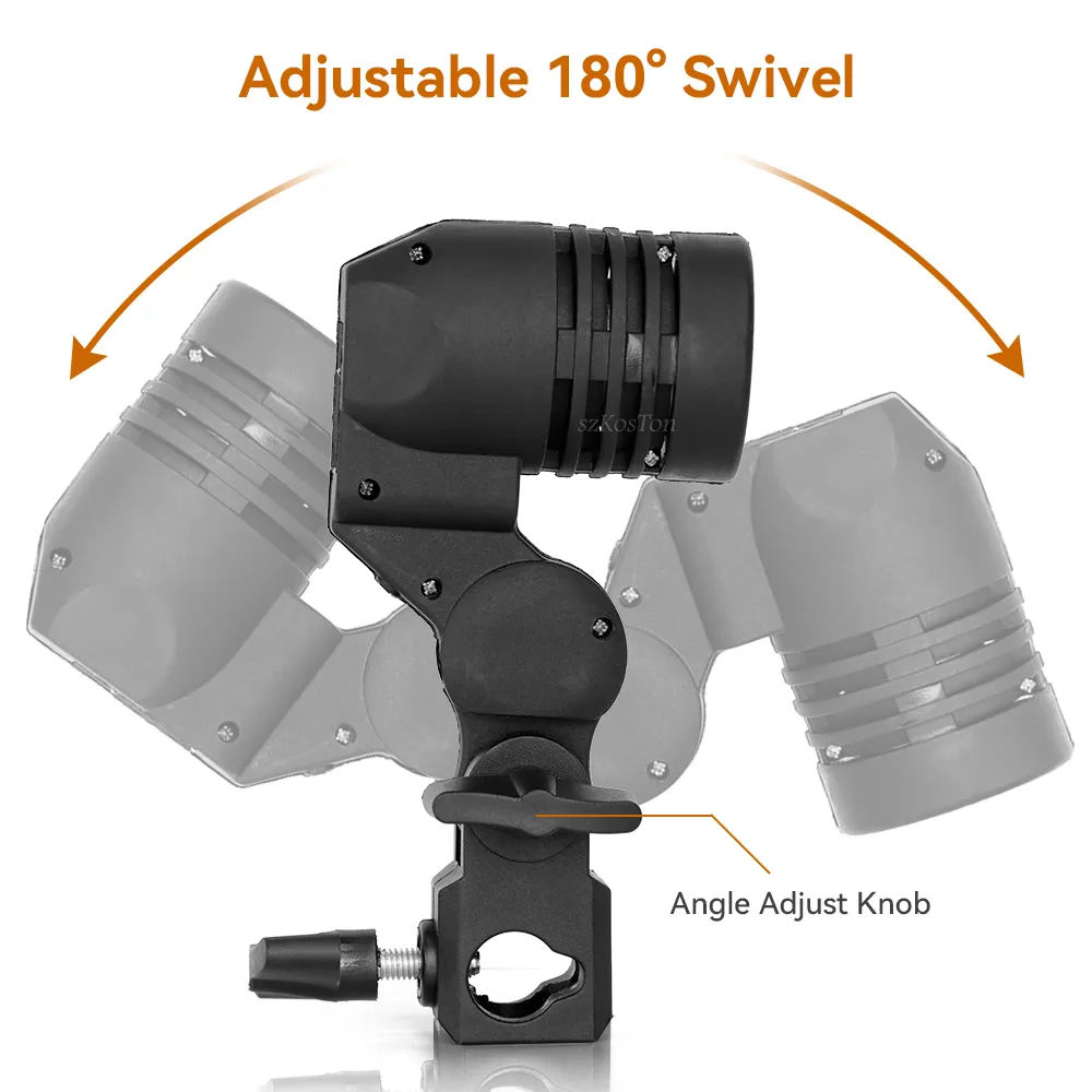 E27 Photography Lighting Socket Lamp Adapter with Umbrella Hole for ...