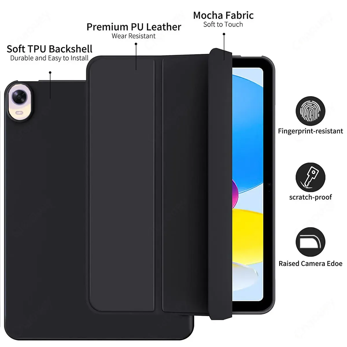 DHgate.com:Tri-Fold Smart Case for OPPO Pad2 11.6" & Pad Air 10.36 ...