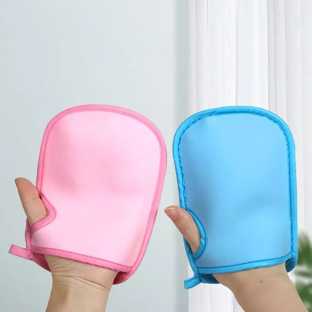 Exfoliating Body Mitt Gloves for Shower Use with Moisturizing Foam and ...