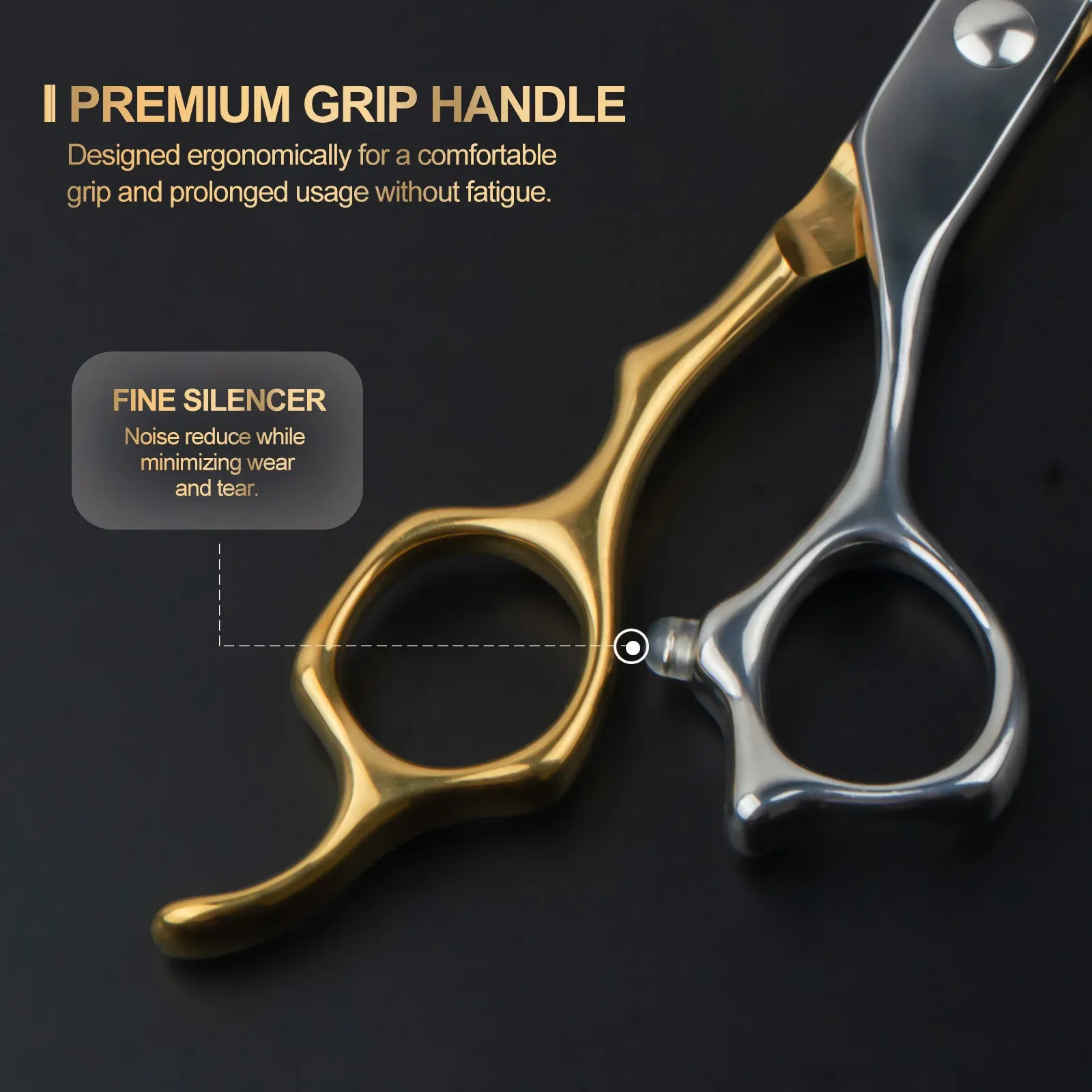 2024 Pro 2-in-1 Haircut Scissors with Comb | 6 Steel Hair Styling ...