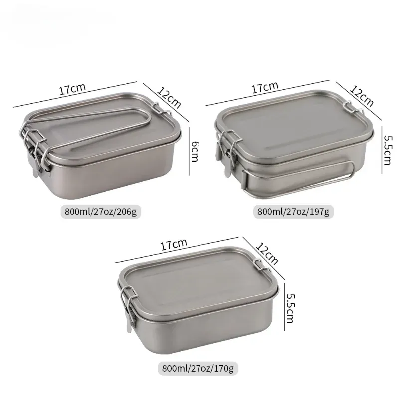 DHgate.com:Titanium Alloy Bento Box Leakproof Portable Lunch Box Food ...