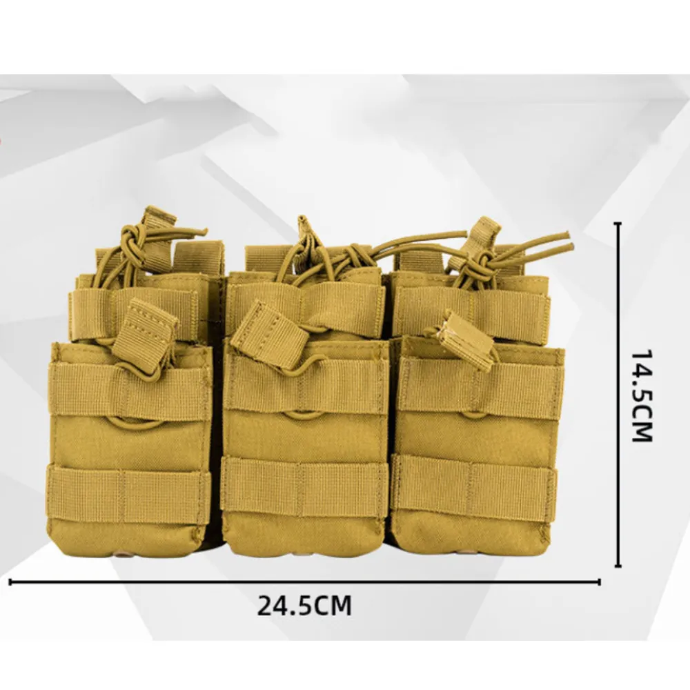 Tactical Molle Pouch Triple Magazine Pouch Double Layer Mag Pouches ...