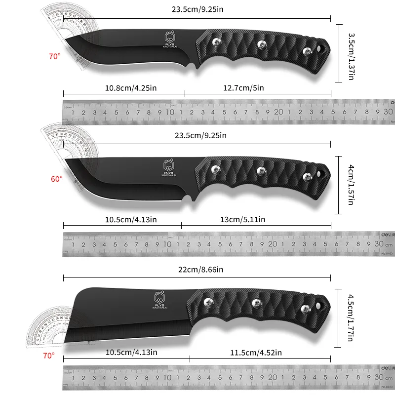 PLYS Pure Hand Forged Pocket Knife Portable Finger Ring Knife Sharp ...