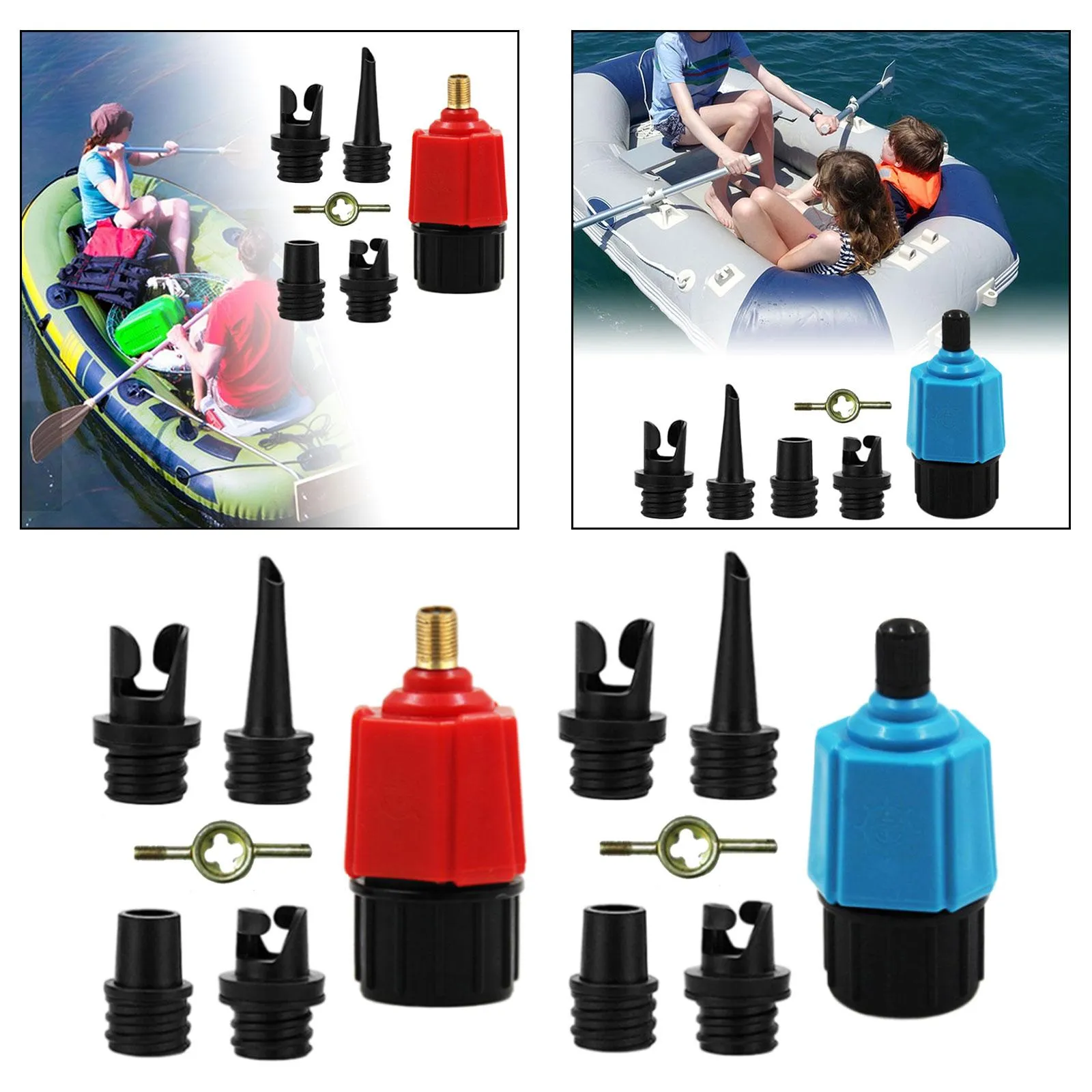 Versatile Pump Adaptor Set For Inflatables: Inflatable Kayak Air Pump ...