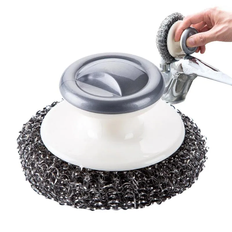 Heavy Duty Metal Dishwashing Sponge Scrubber | Rust Resistant Steel ...