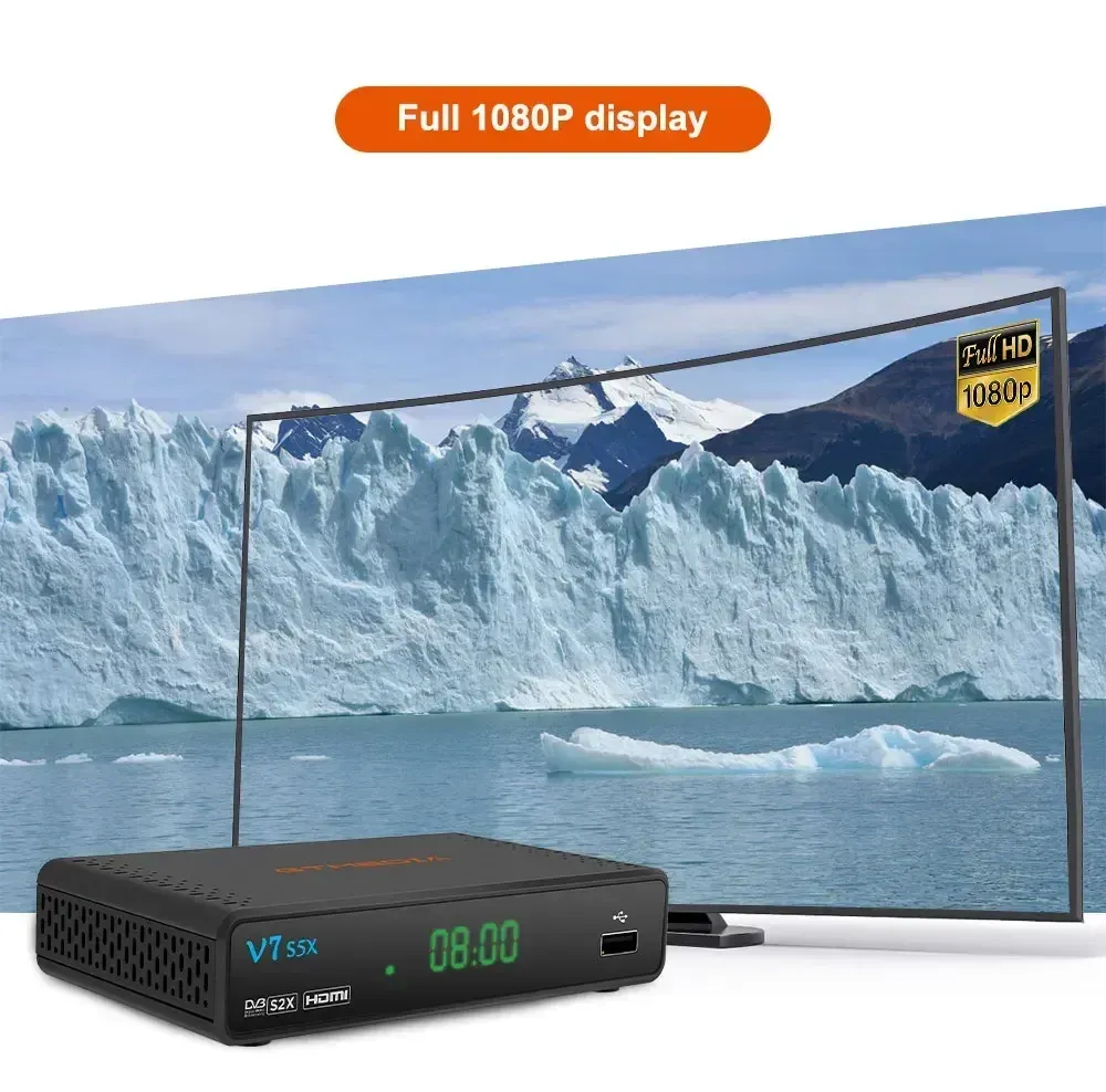 DHgate.com:4K Ultra HD Satellite TV Receiver with USB WiFi - GTMEDIA V7 S5X DVB-S2X H.265 ...