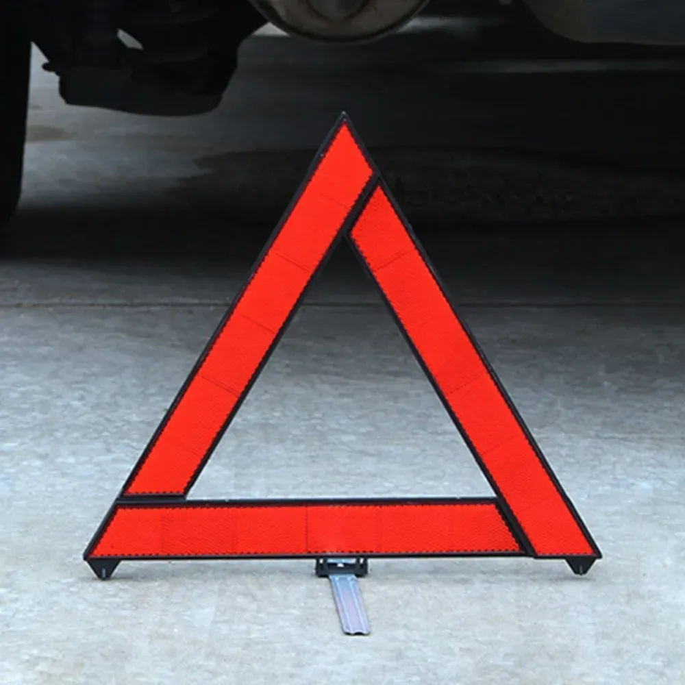 Reflective Car Safety Triangle Foldable 27 30cm Emergency Breakdown ...