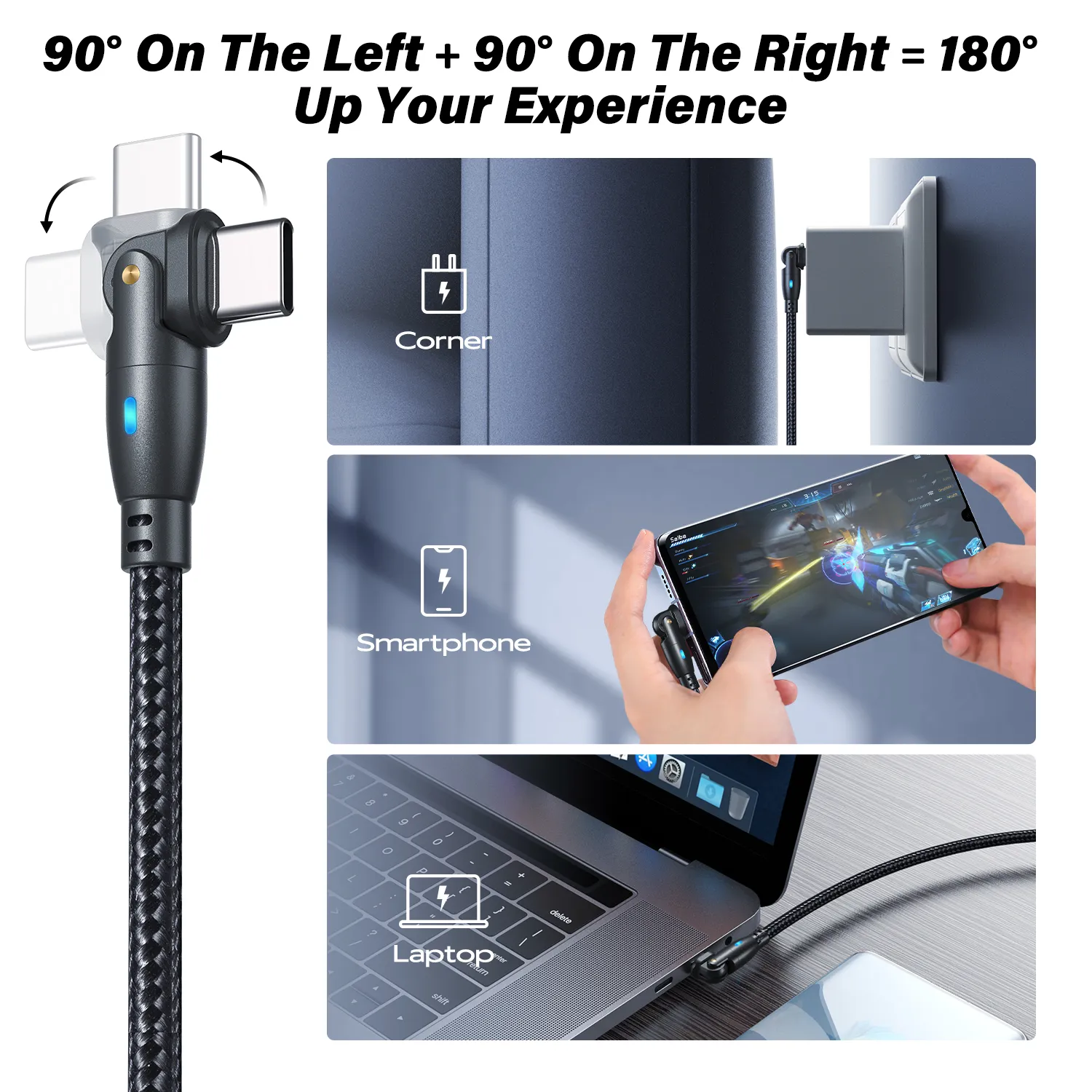 DHgate.com:2024 5A PD Fast Charging USB-C to USB-C Cable, 100W USB Type ...