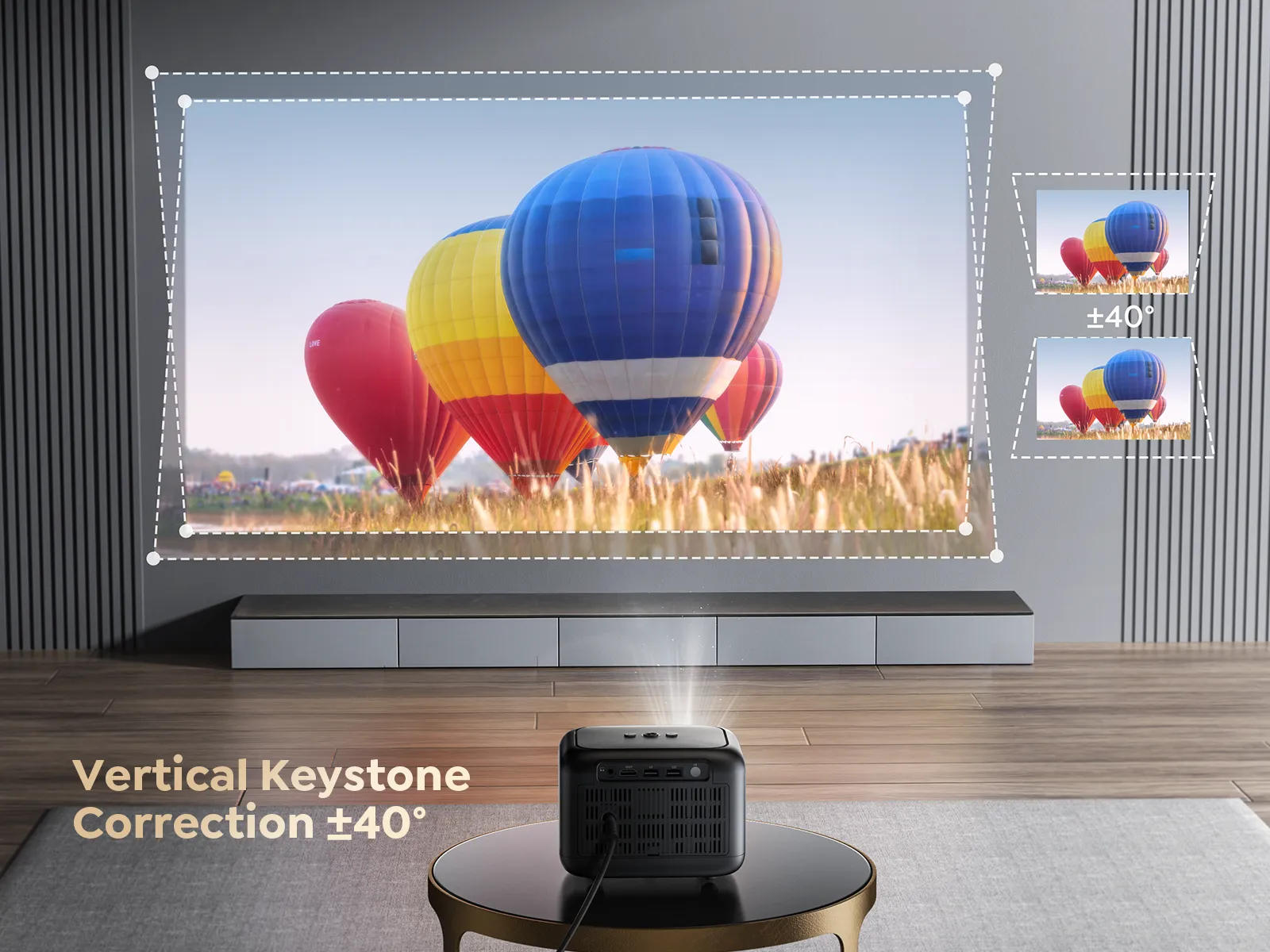 TOPTRO TR25 Compact Smart WiFi Projector: Portable 9500 Lumens Outdoor ...