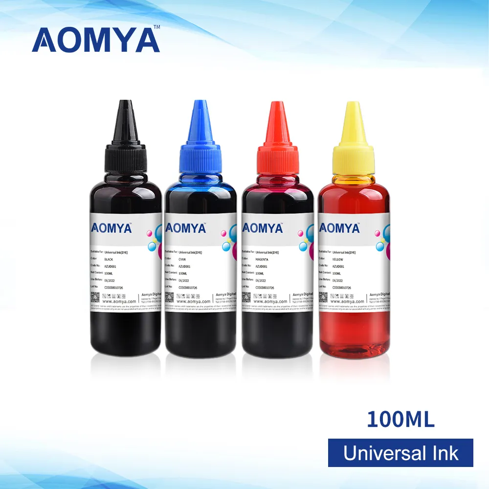 DHgate.com:Aomya Universal Ink Refills Dye Refillable Ink 4X100ml Compatible for HP, Brother ...