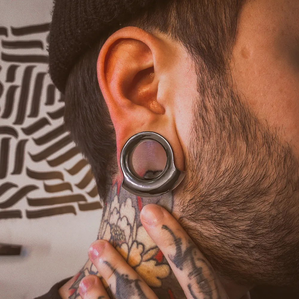 8mm 25mm Stainless Steel Gauges Expander Classy Ear Plugs Tunnels Stretcher Jewelry